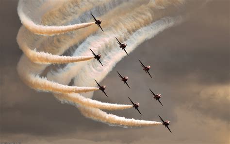 Epic Military Airshow Smoke Trails And Precision Flight In Hd