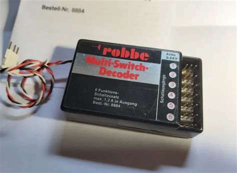 Robbe Decoder Multi Switch 8884 Promars Mars Supra Terra Top Eur 4400 Picclick It