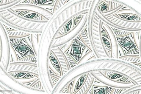 복잡 한 추상적인 프랙탈입니다 원과 곡선와 함께 화려한 꽃 패턴 0명에 대한 스톡 사진 및 기타 이미지 0명 3차원 형태 검은색 Istock