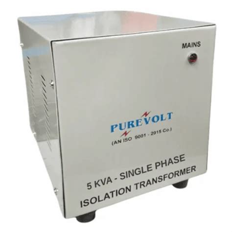 5 Kva Pure Volt Single Phase Isolation Transformer At Best Price In Jodhpur
