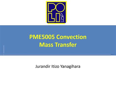 E Aulas Da Usp Pme5005 Mass Transfer