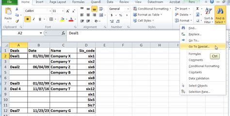 Excel And Filling Up Blank Cells Researchfinancial