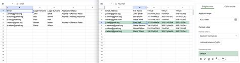 Google Sheets Conditional Formatting Across Sheets With Criteria Stack Overflow