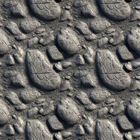 Stone Texture Of Wall Seamless Pattern Design Surface Rock Gray