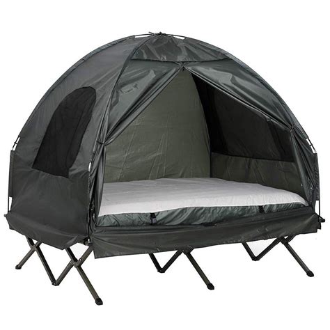 Outsunny 2 Person Compact Pop Up Portable Folding Outdoor Elevated