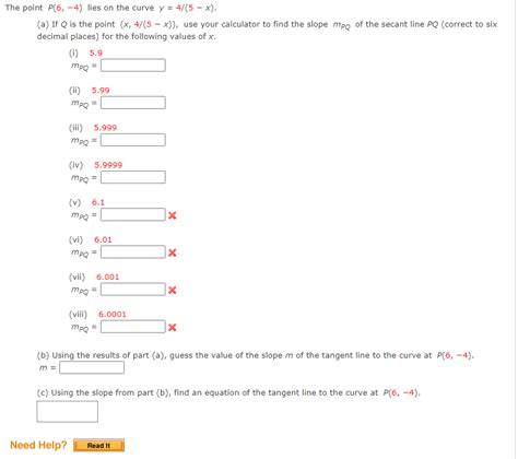Solved Point P Lies On The Curve Y X A If Q Is Chegg Com