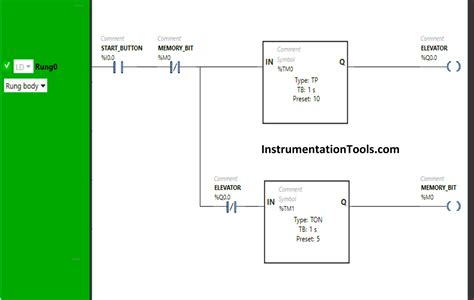 Elevator Control Plc Program With 5 Second Floor Stops