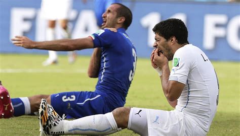 Luis Suárez Muerde A Chiellini Liga Fútbol