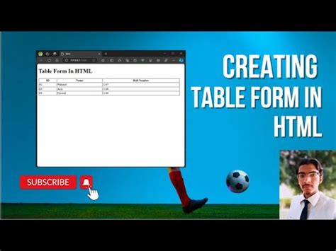 How To Create Table In HTML YouTube