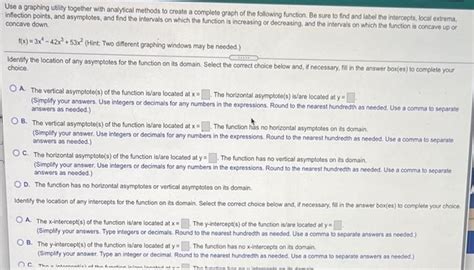 Solved Use A Graphing Utility Together With Analytical Chegg