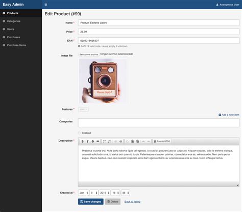 Chapter 6 Edit And New Views Configuration Easyadmin Bundle Docs