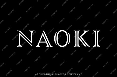 Premium Vector Creative Serif Alphabet Display Font Vector Illustration