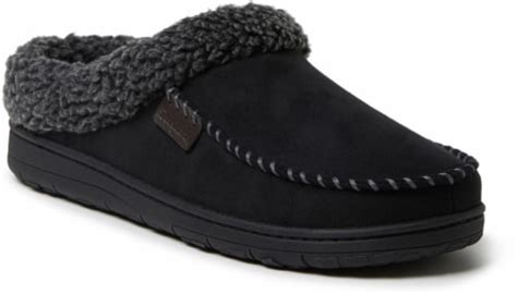 Dearfoams Toe Clog Slippers Black 1 Ct Fred Meyer