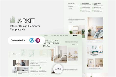 Aarkit Interior Design Elementor Template Kit Latest