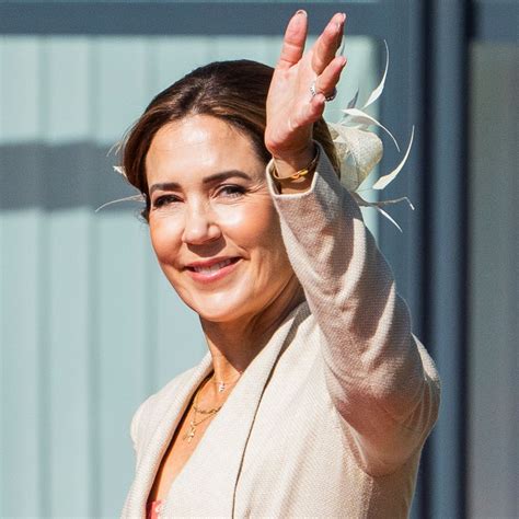 Queen Mary Breaks Her Style Rule In Cobalt Blue Flattering Flares Hello