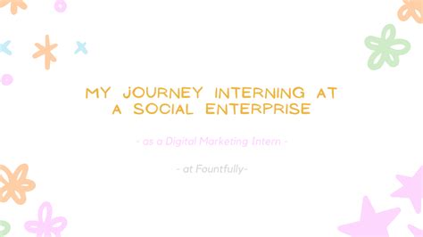 my internship journey