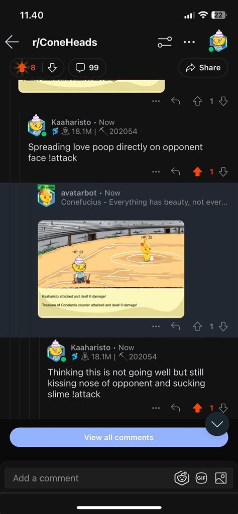 My Battle Against The Avatar Bot Turned Into A Defeat Long Live The Avatar Bot 😂 R Coneheads