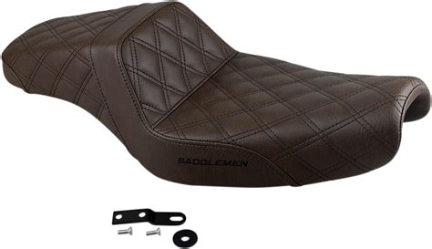 Saddlemen Brown Step Up 33 Gallon Motorcycle Seat 2004 2022 Harley