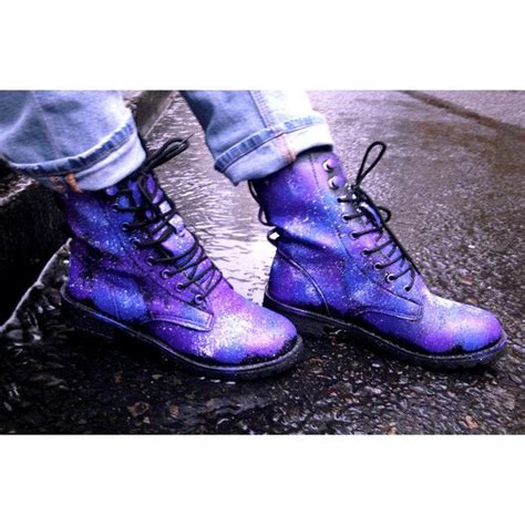Galaxy Boots Space Womens Combat Boots Galactic Boots Galaxy Combat