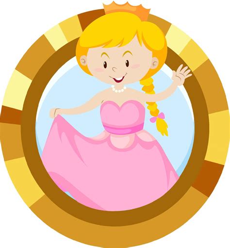 Cute Princess Cartoon Character 19851640 Vector Art At Vecteezy
