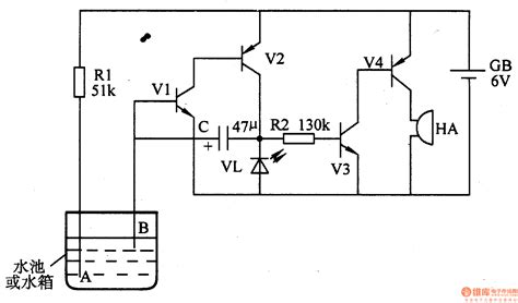 Full Tank Alarm 1 Control Circuit Circuit Diagram