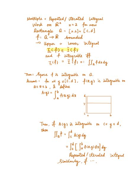 Iterated Integral Lecture Given By Professor Allen Greenleaf Multiple Repeated Iterated