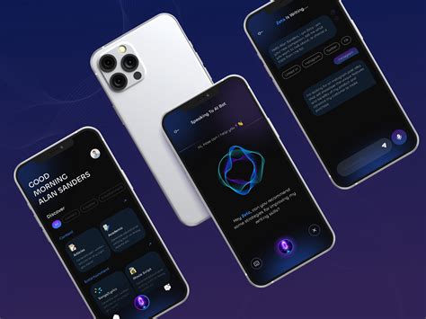 🤖ai conversational chatbot app ui on behance
