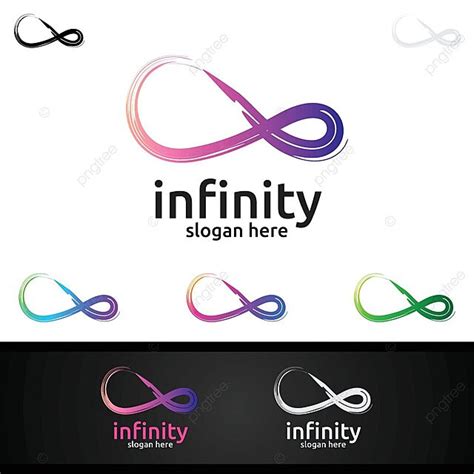 Iconic Infinity Loop Logo A Vector Sign Symbolizing Limitless Endlessness With An Unbroken Line