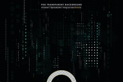 Premium PSD Stream Of Binary Code Design On Transparent Background