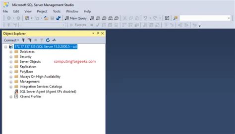 Install And Configure SQL Server Management Studio On Windows ComputingForGeeks