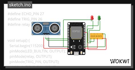 Menyalakan Relay O Wokwi Esp32 Stm32 Arduino Simulator