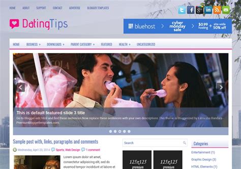 DatingTips Love Blogger Template Blogspot Templates 2025