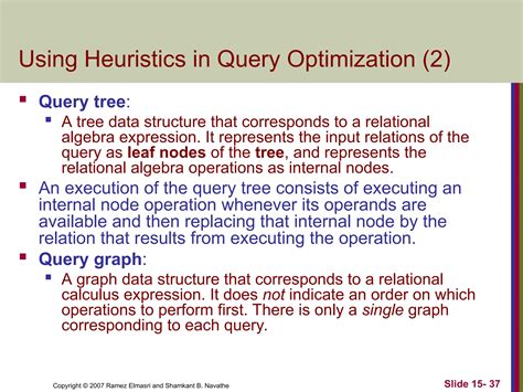 Chapter2ppt Algorithms Query Processing And Optimization Ppt