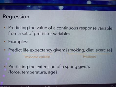 regression flashcards quizlet