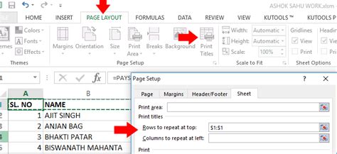 Excel मे Print Title क्या हैं Repeat The Top Row On Every Page In Excel In Hindi Learn More