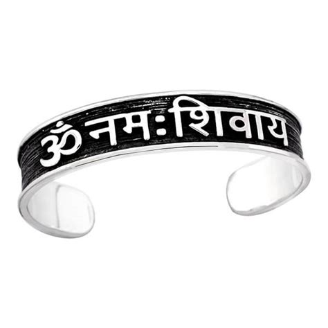 Fashion Silver Oxidized Om Namah Shivay ॐ नमः शिवाय Mantra Religious