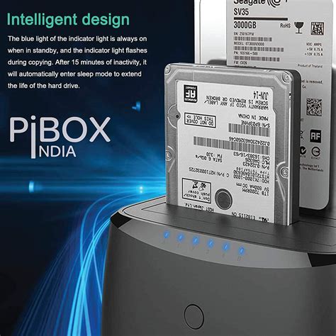 Pibox India Dual Bay Usb 30 To Sata I Ii Iii Hard Drive Docking