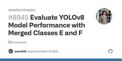 Evaluate Yolov8 Model Performance With Merged Classes E And F · Issue