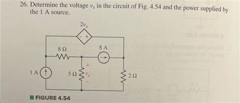 Solved Determine The Voltage V In The Circuit Of Fig Chegg