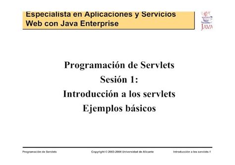 pdf programación de servlets introducción a los servlets