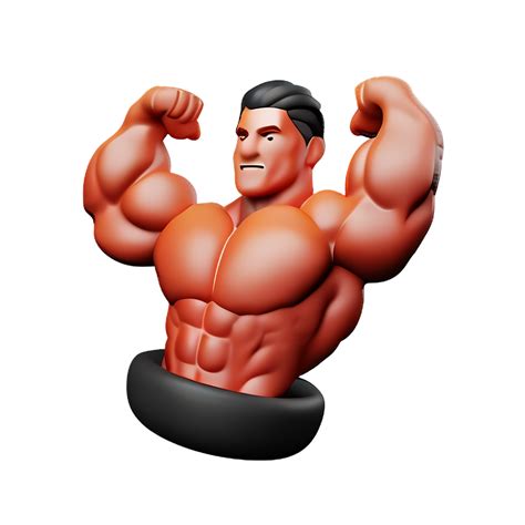 Muscle 3d Rendering Icon Illustration 28857252 Png