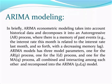 Time Series Arima Using Risk Simulator Ppt