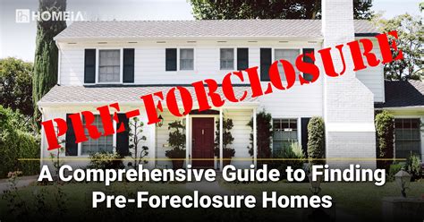 A Comprehensive Guide to Finding Pre-Foreclosure Homes | HOMEiA