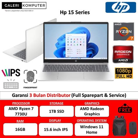 Jual Laptop Hp Amd Ryzen U Gb Tb Ssd Fhd Ips Backlight Fingerprint Windows