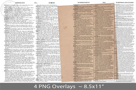 dictionary page png overlay graphic by lovelytocu · creative fabrica
