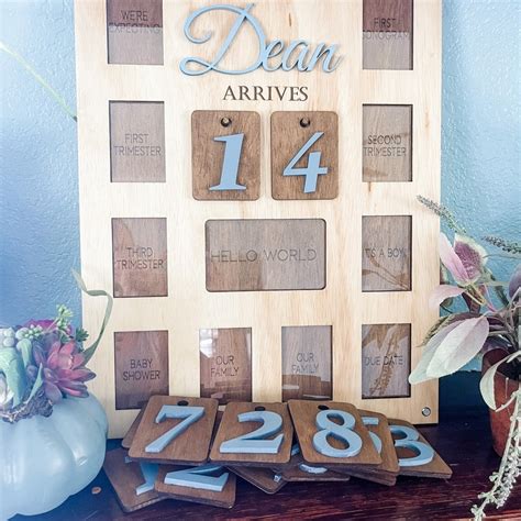 Pregnancy Countdown Etsy