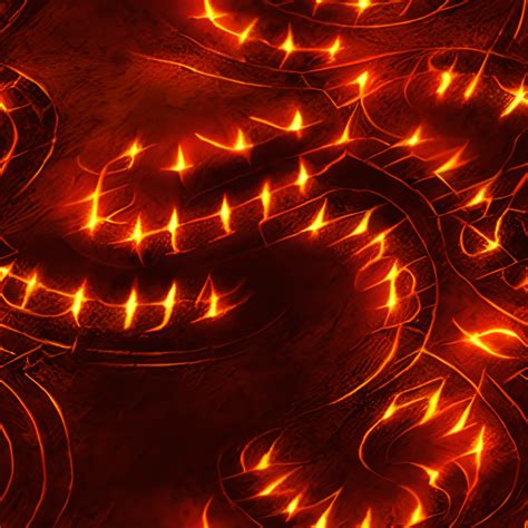 Magic Fire Glowing Runic Pattern · Creative Fabrica