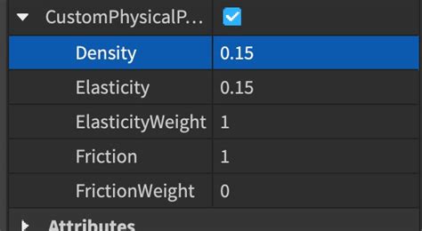 Part Loses Customphysical Propertiea When Parented To The Player S Character Scripting Support