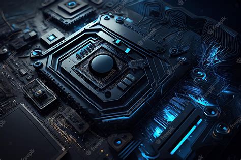 Premium Photo Technology Hitech Design And Landing Page Concept Sci Fi Futuristic User