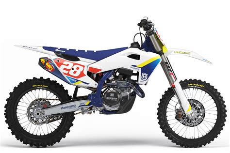 Husqvarna Fc Whitenavy Oem Series 25 Semi Custom Full Graphics Kit